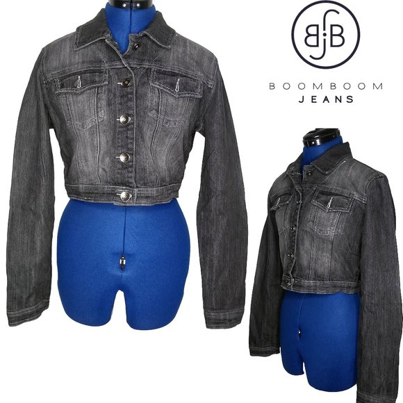 Boom Boom Jeans | Jackets & Coats | Boom Boom Jeans Cropped Embroidered ...